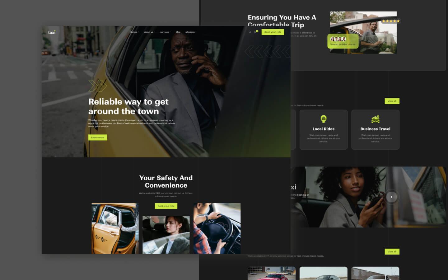 Taxi 128 - Cars HTML5 Responsive Website Template
