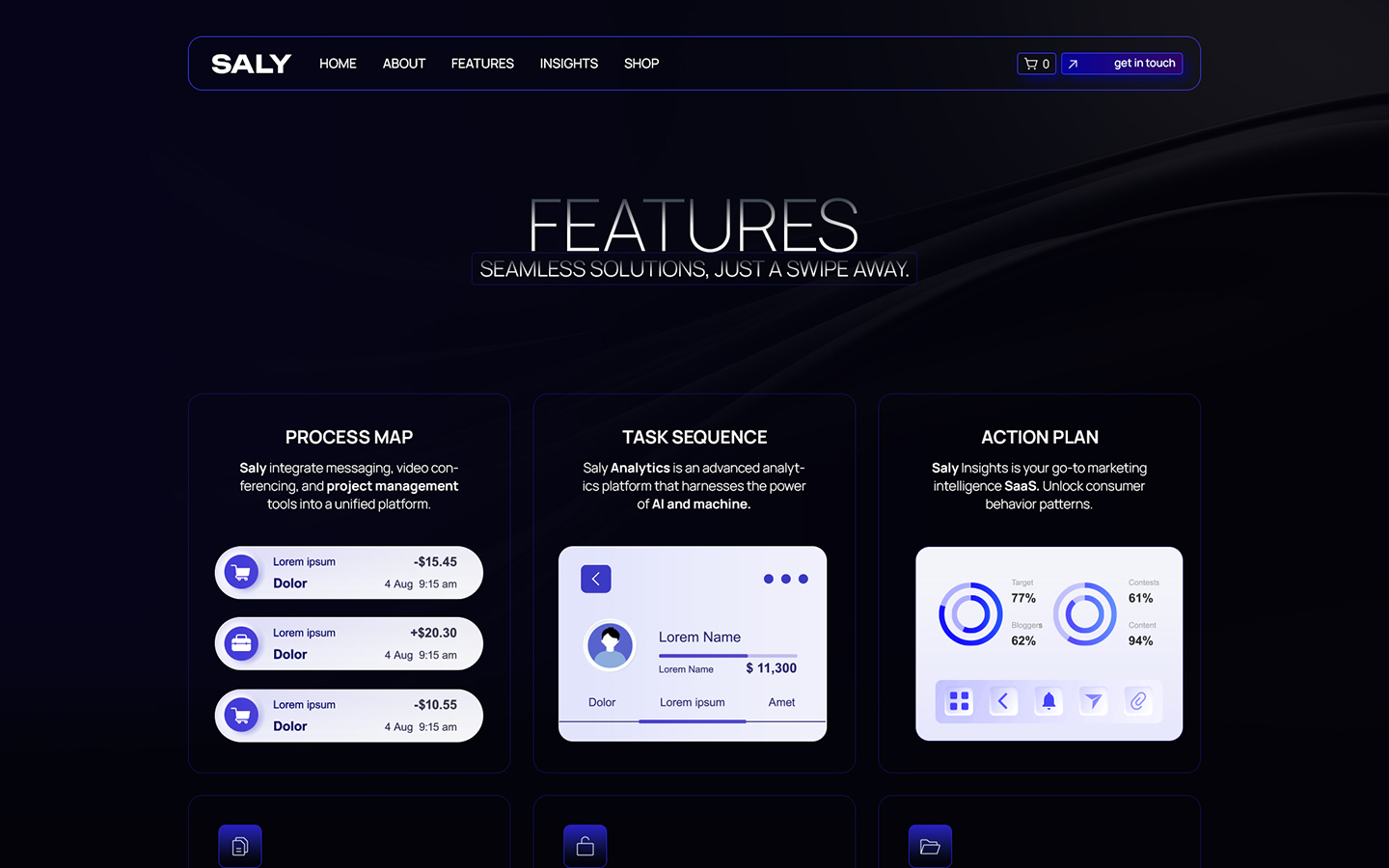 Saly - SaaS HTML5 Responsive Website Template