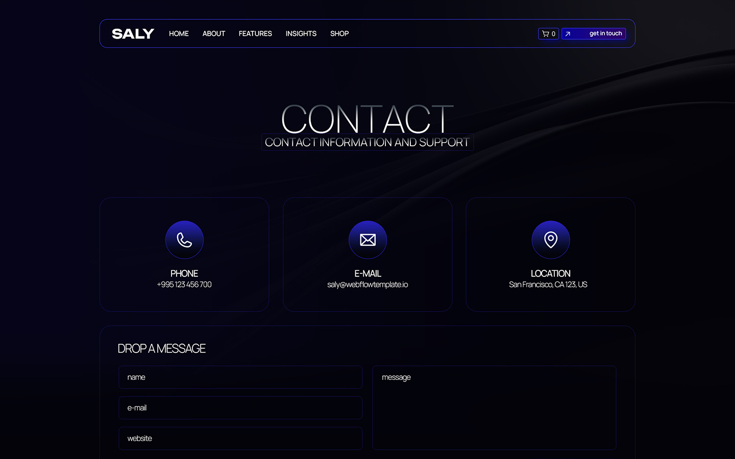 Saly - SaaS HTML5 Responsive Website Template
