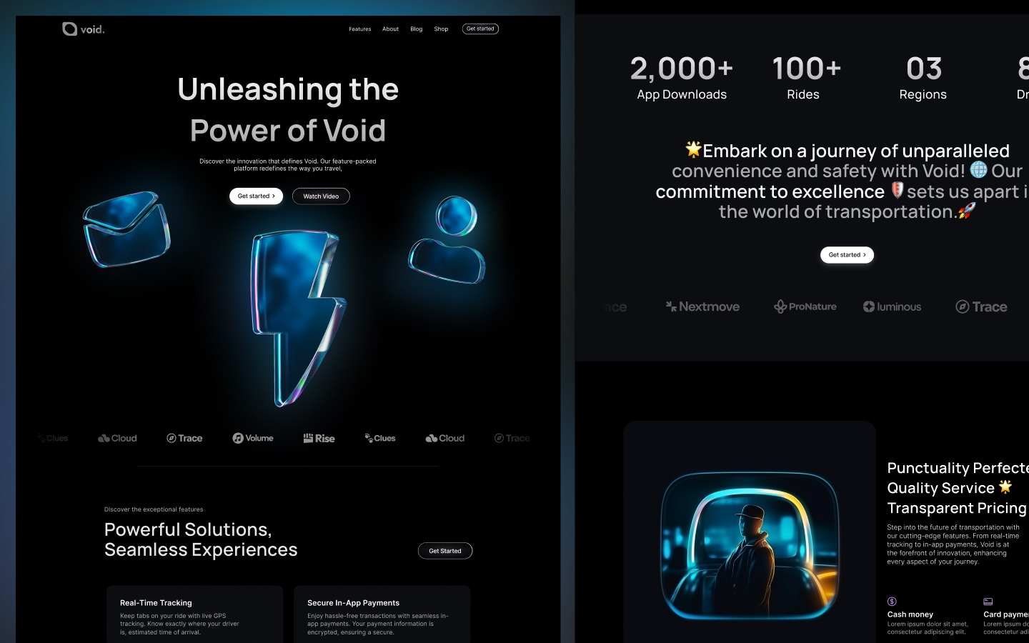 Void - App HTML5 Responsive Website Template