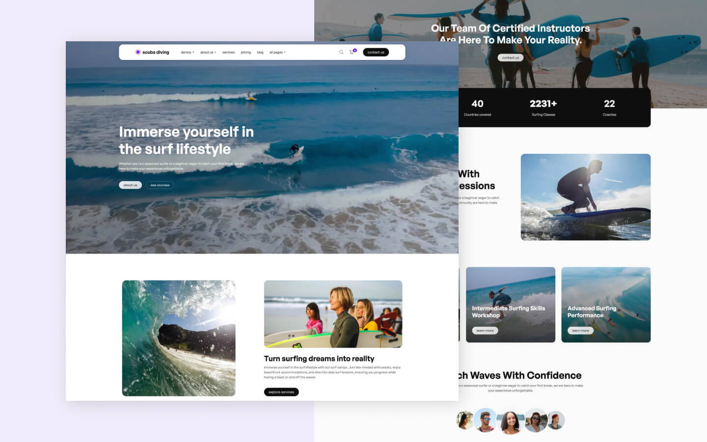 Scuba Diving 128 - Sports HTML5 Responsive Website Template