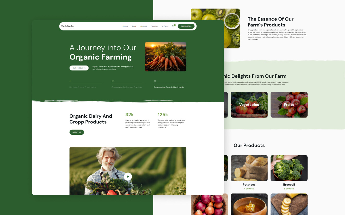 Fresh Market - Agriculture HTML5 Responsive Website Template
