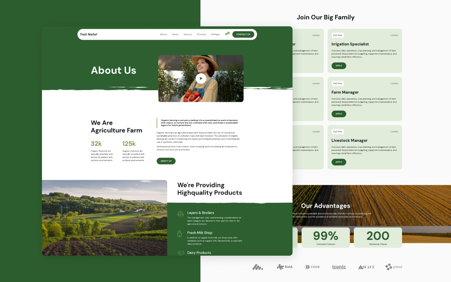 Fresh Market - Agriculture HTML5 Responsive Website Template