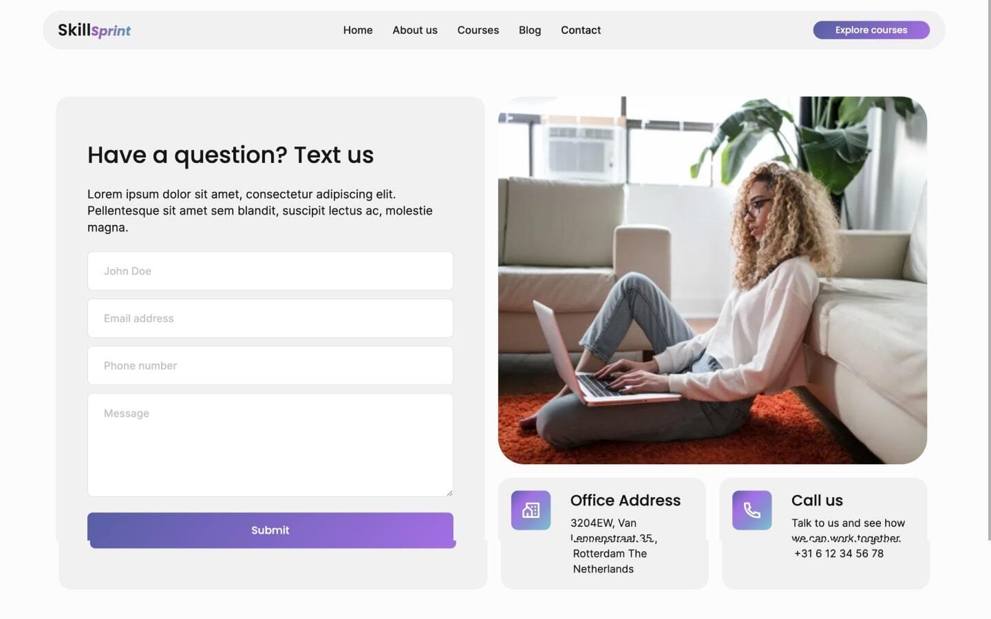 Skill Sprint - Learning HTML5 Responsive Website Template