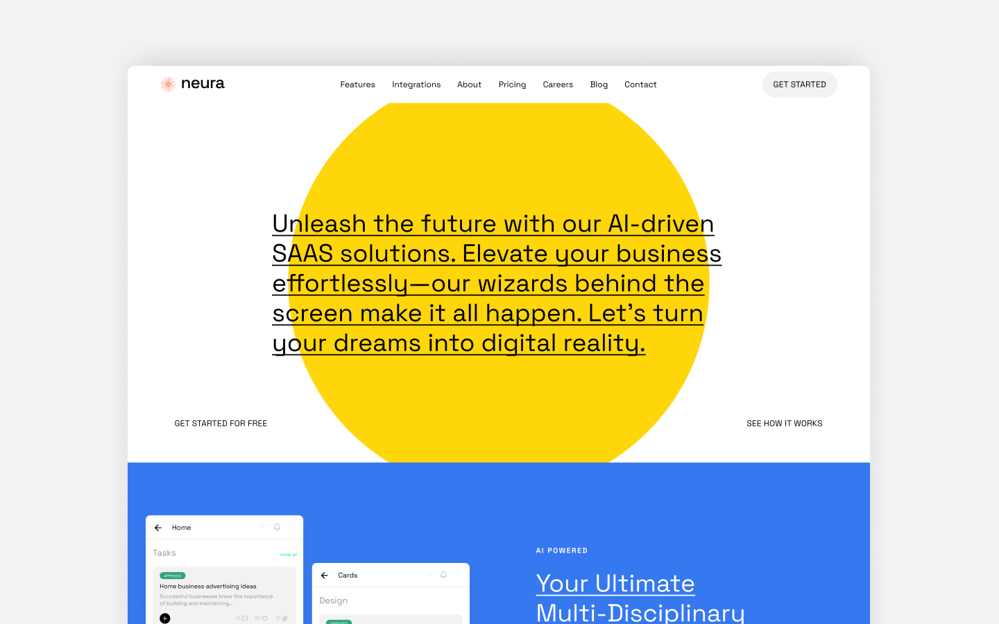 Neura - SaaS HTML5 Responsive Website Template