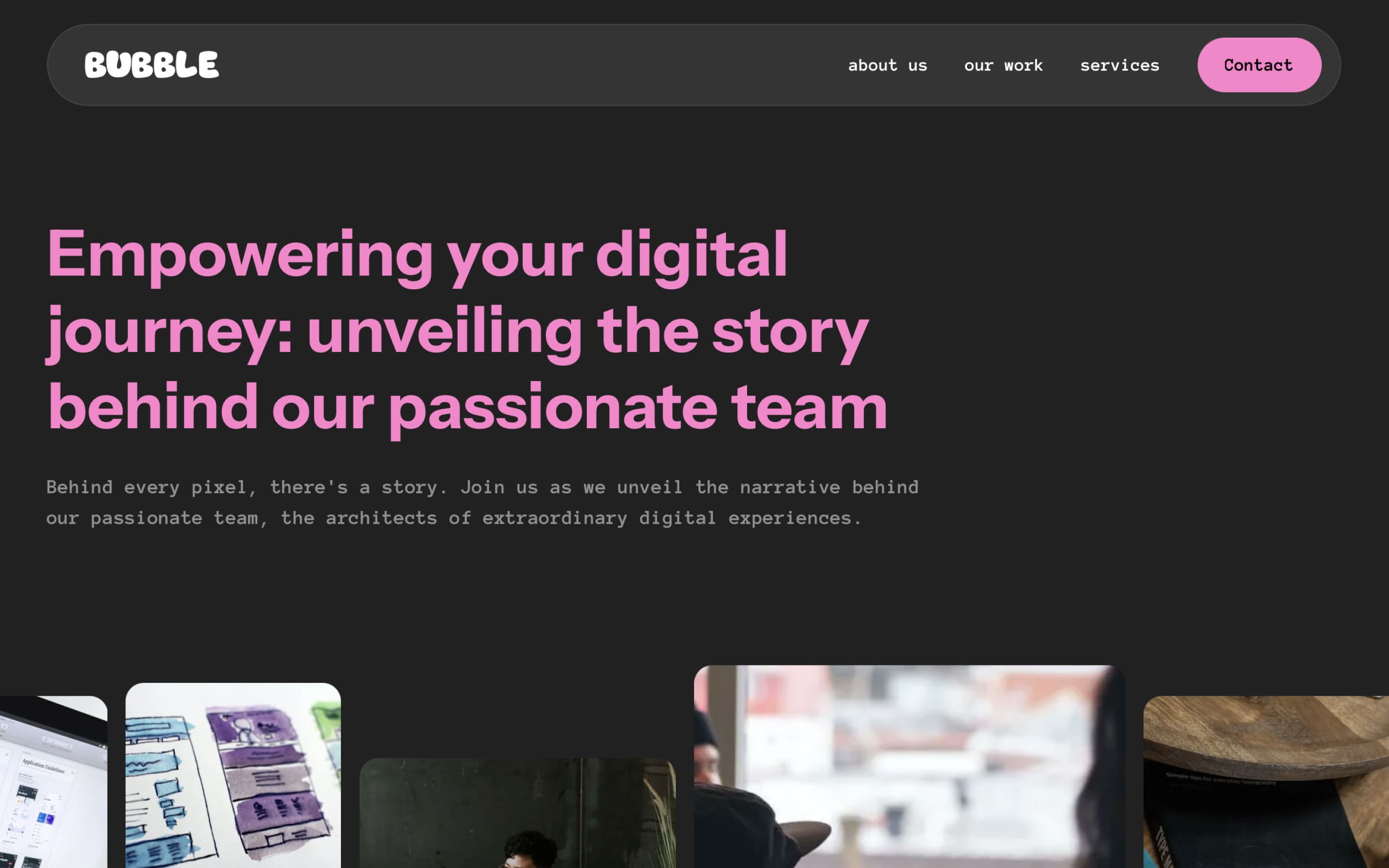 Bubble - Agency HTML5 Responsive Website Template