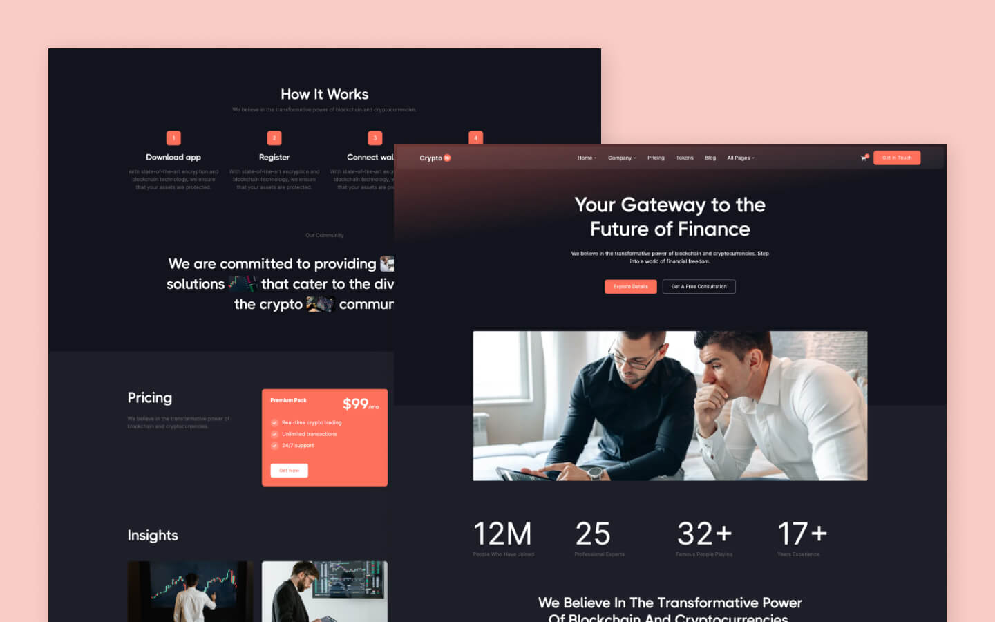 Crypto W - Finance HTML5 Responsive Website Template