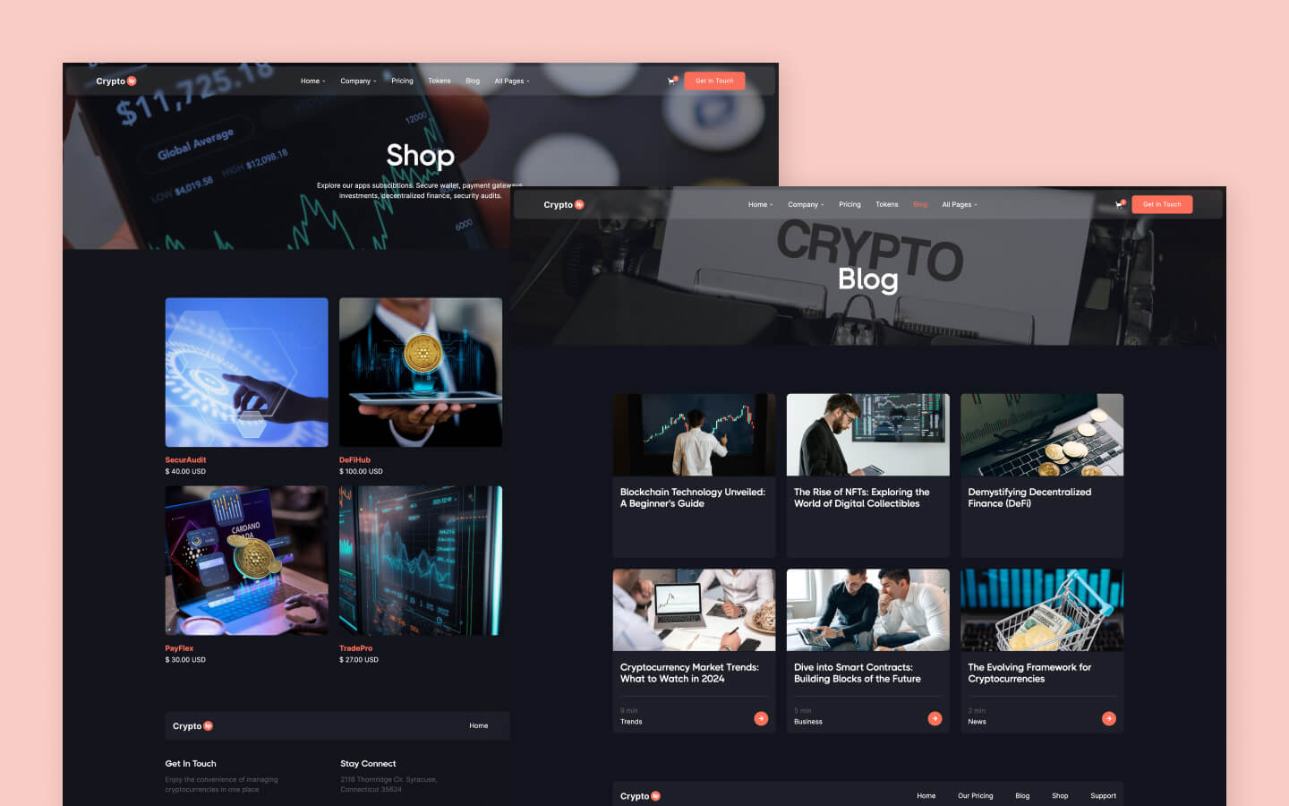Crypto W - Finance HTML5 Responsive Website Template