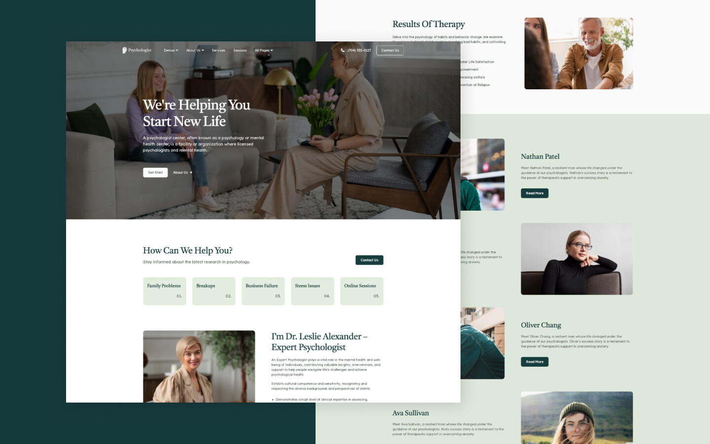 Psychologist 128 - Health HTML5 Responsive Website Template
