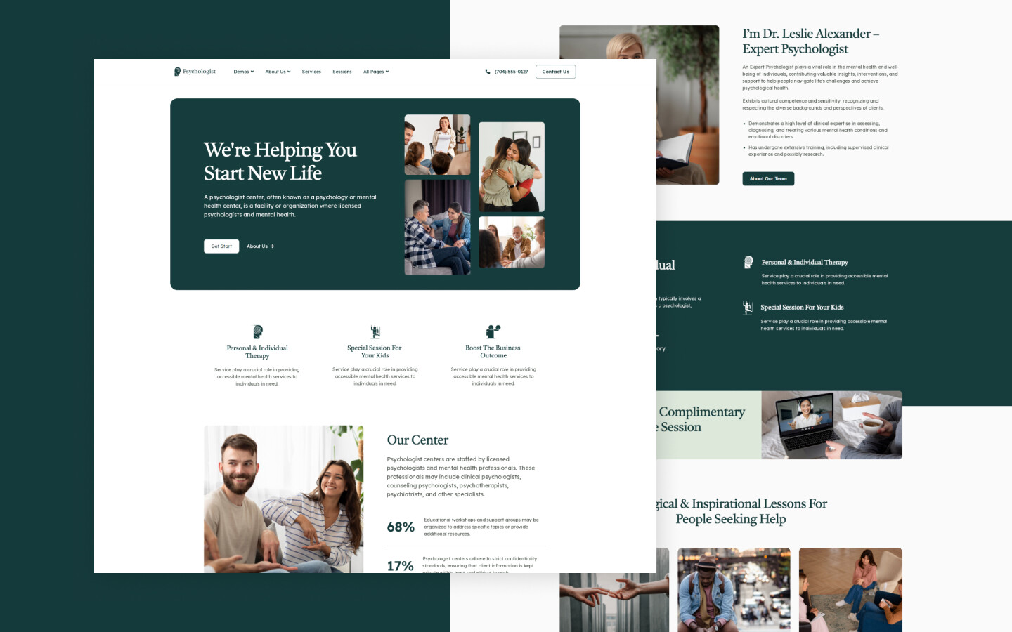 Psychologist 128 - Health HTML5 Responsive Website Template