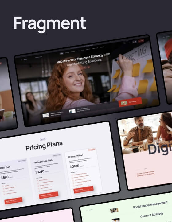 Fragment - Landing page HTML5 Responsive Website Template