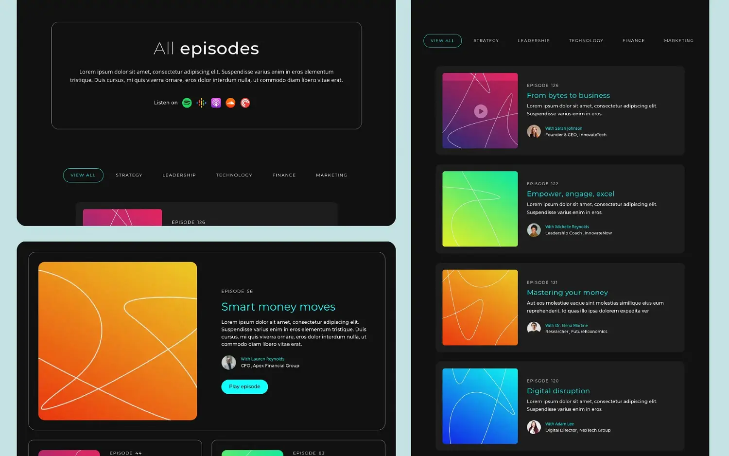 IndustryTalks - Podcast HTML5 Responsive Website Template
