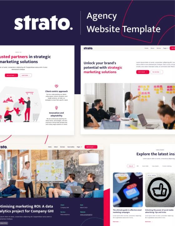 Strato - Agency HTML5 Responsive Website Template