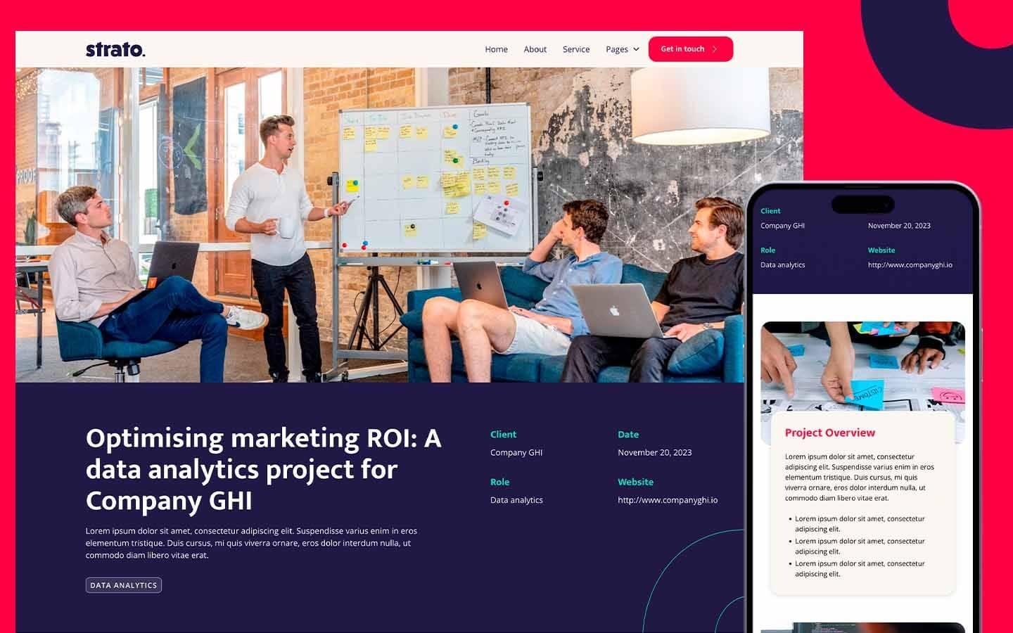 Strato - Agency HTML5 Responsive Website Template