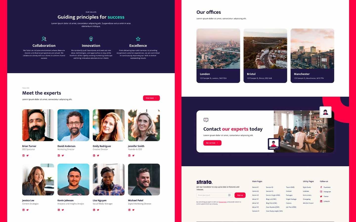 Strato - Agency HTML5 Responsive Website Template