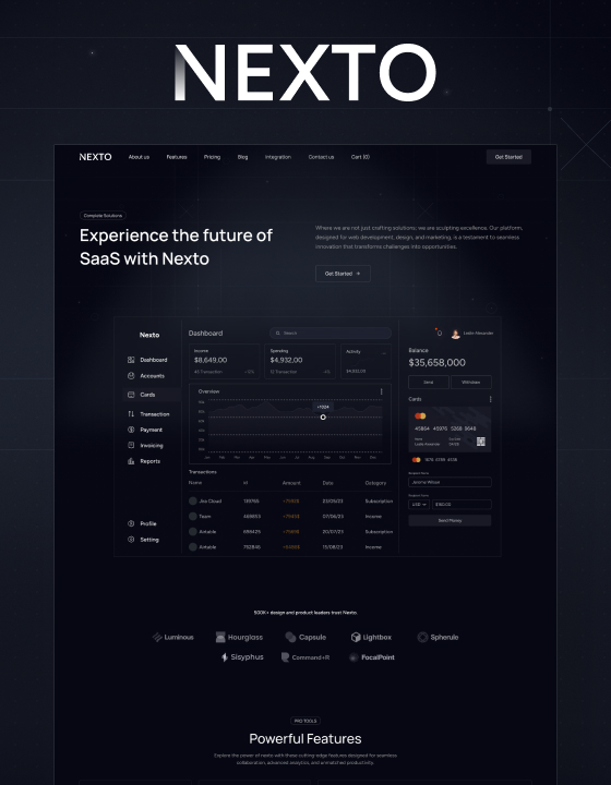 Nexto - SaaS HTML5 Responsive Website Template