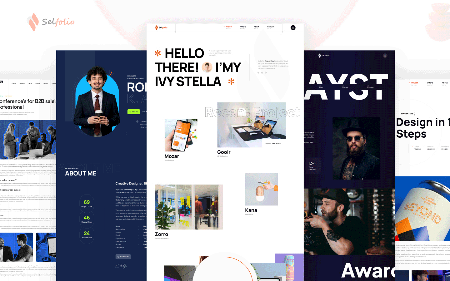 Selfolio - Personal HTML5 Responsive Website Template