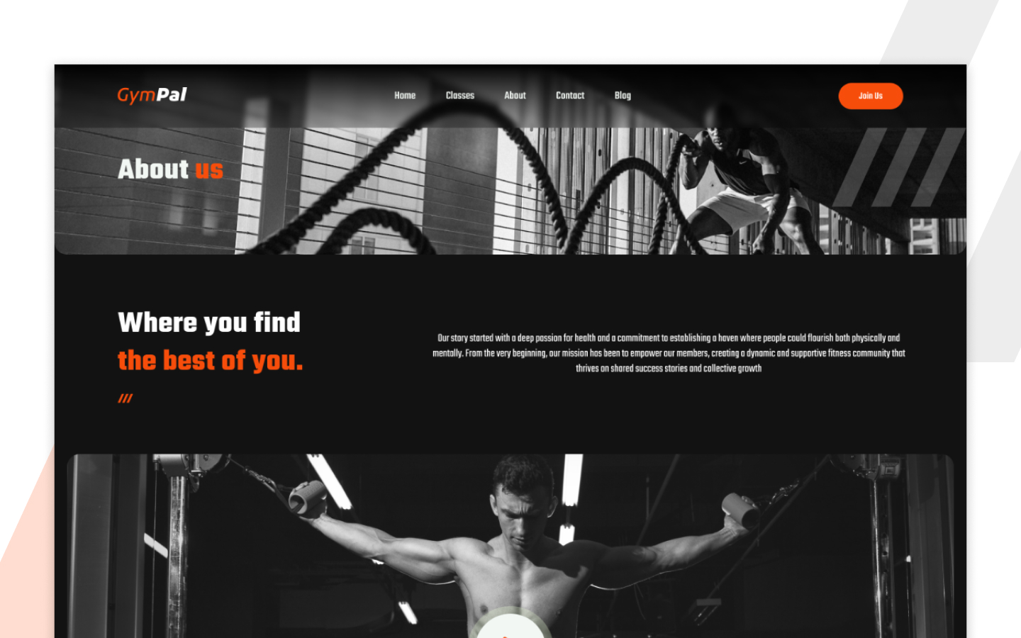 Gympal - Fitness HTML5 Responsive Website Template