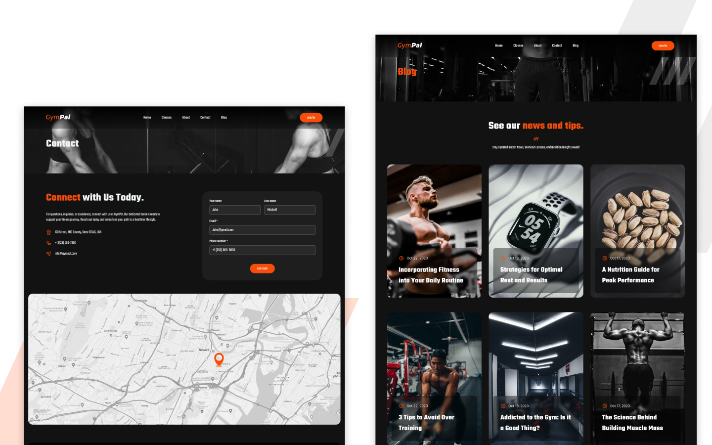 Gympal - Fitness HTML5 Responsive Website Template