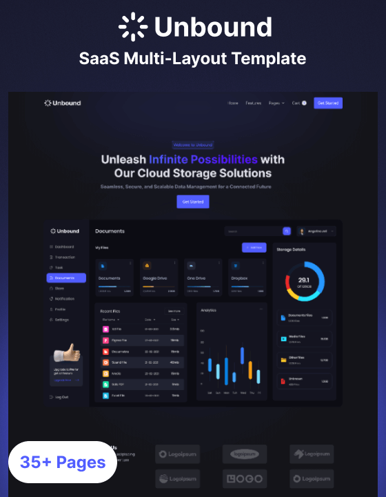 Unbound - SaaS HTML5 Responsive Website Template