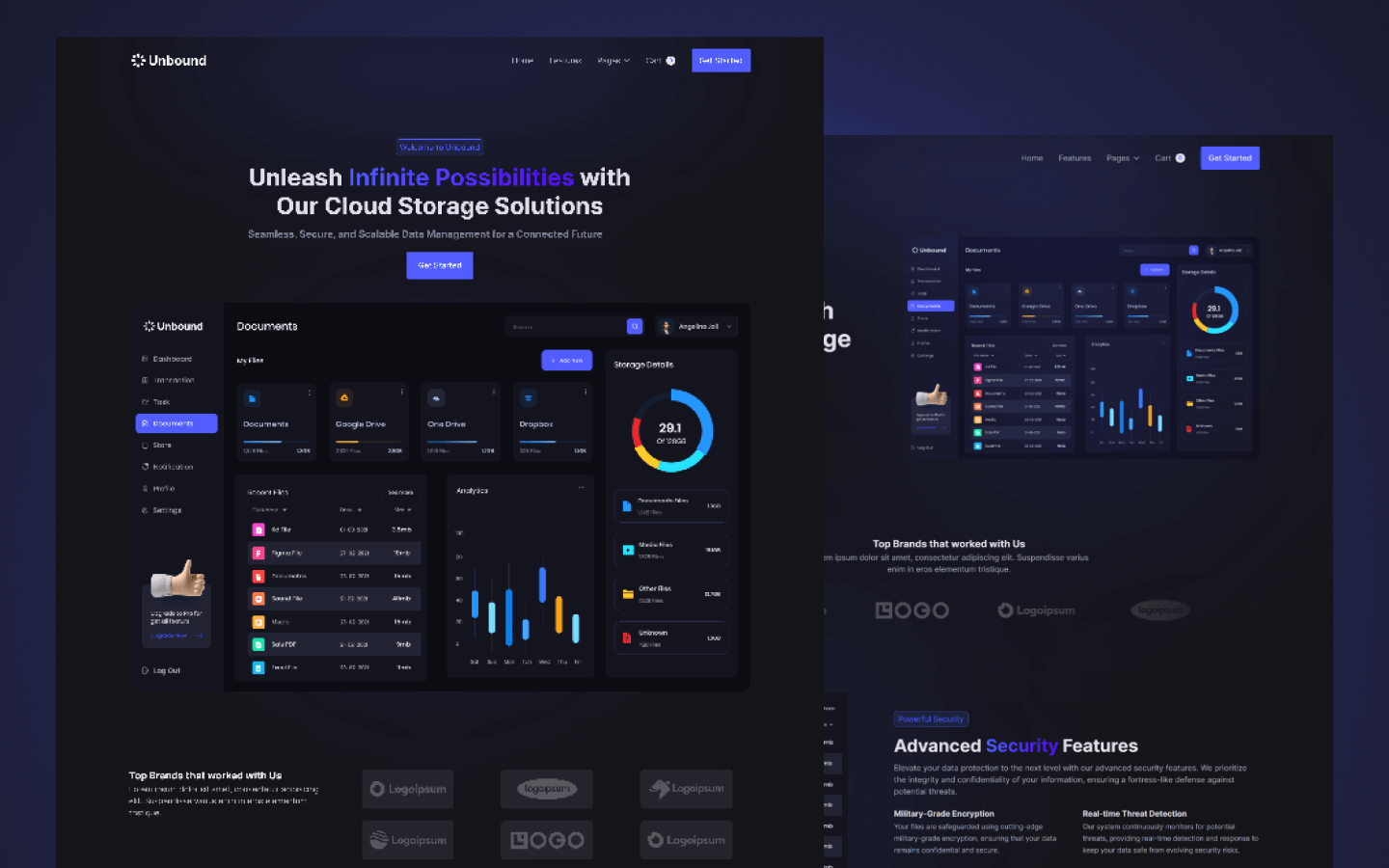 Unbound - SaaS HTML5 Responsive Website Template