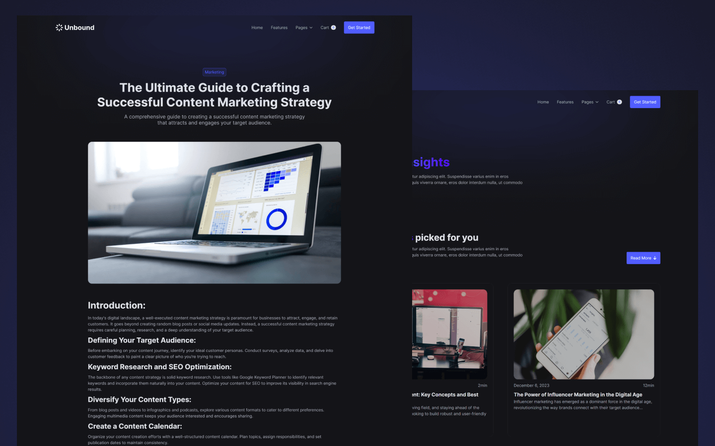 Unbound - SaaS HTML5 Responsive Website Template