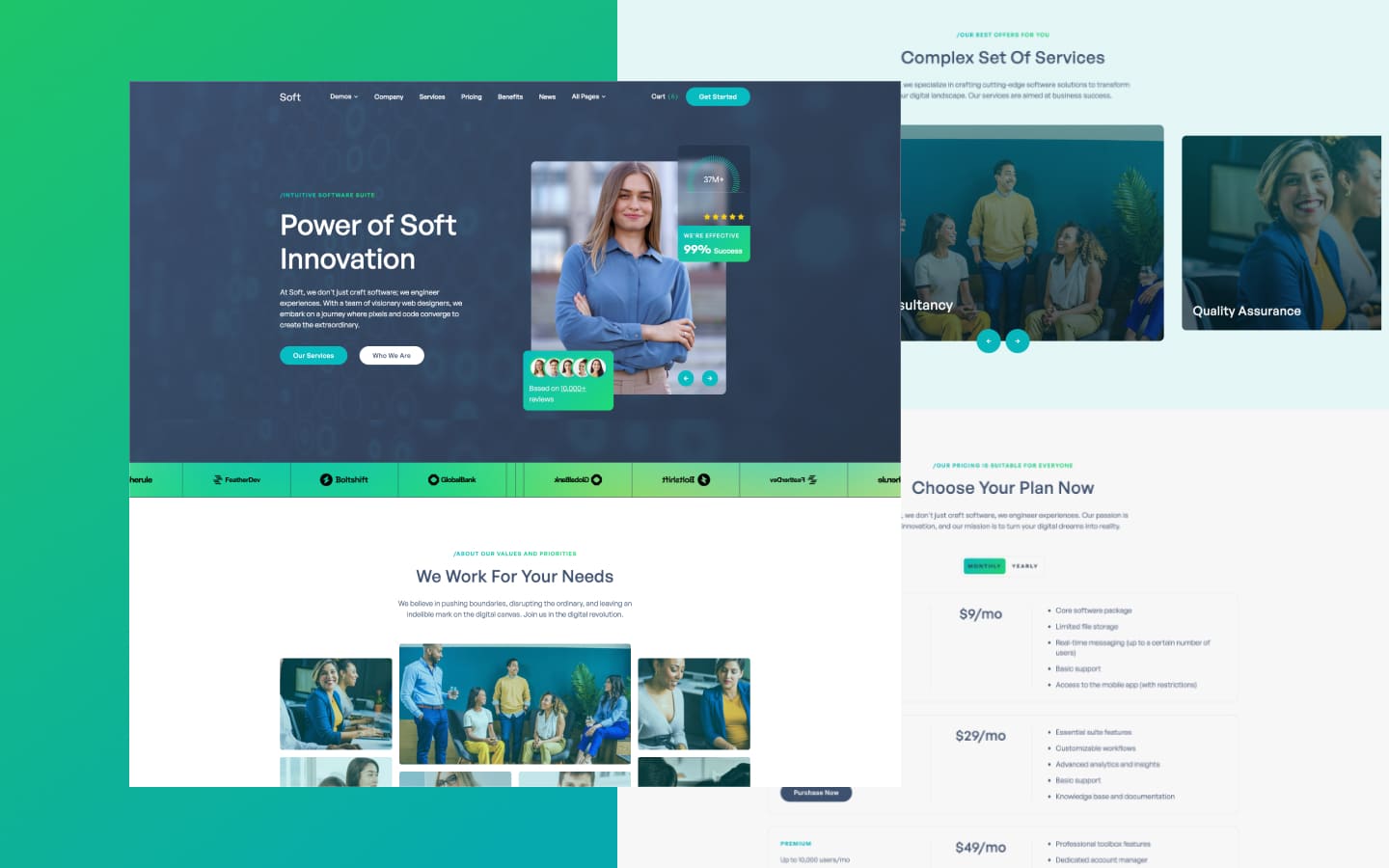Soft 128 - Software HTML5 Responsive Website Template