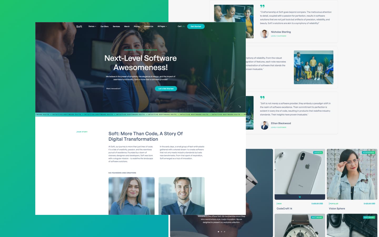 Soft 128 - Software HTML5 Responsive Website Template