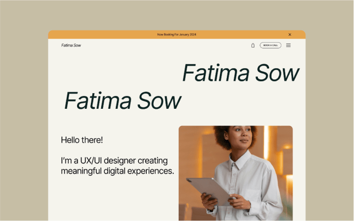 Fatima Sow - Portfolio HTML5 Responsive Website Template