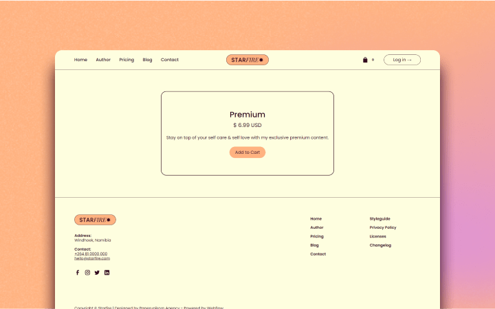 Starfire - Blog HTML5 Responsive Website Template