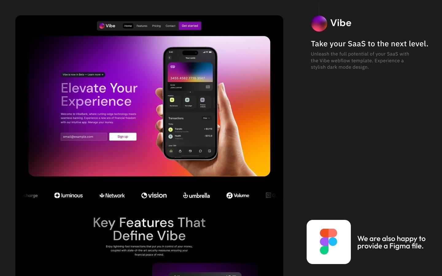 Vibe - App HTML5 Responsive Website Template