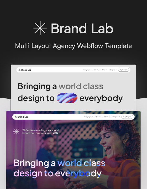 Brand Lab - Agency HTML5 Responsive Website Template
