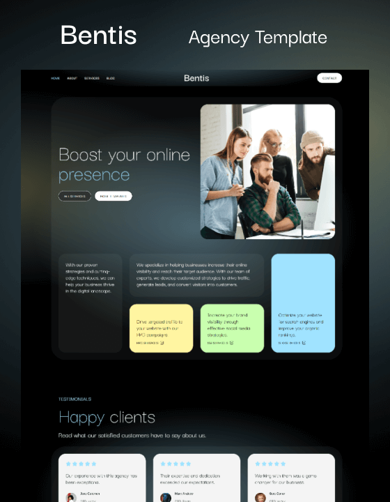 Bentis - Agency HTML5 Responsive Website Template