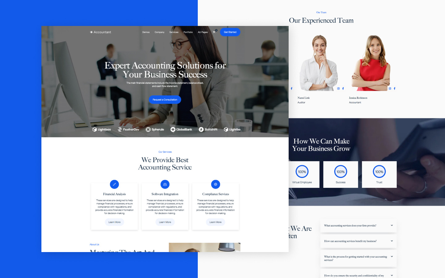 Accountant 128 - Accounting HTML5 Responsive Website Template
