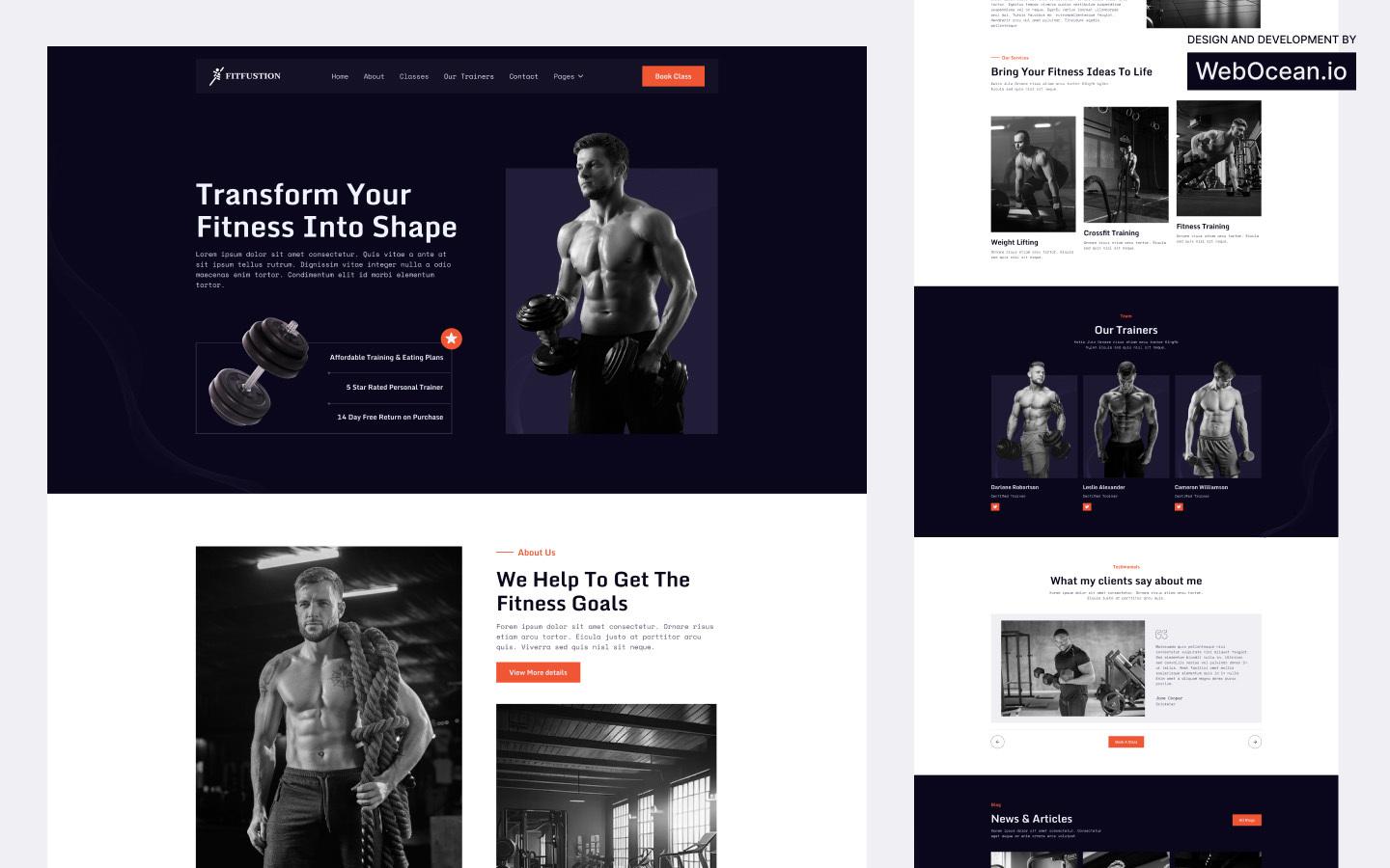 FitFustion - Gym HTML5 Responsive Website Template