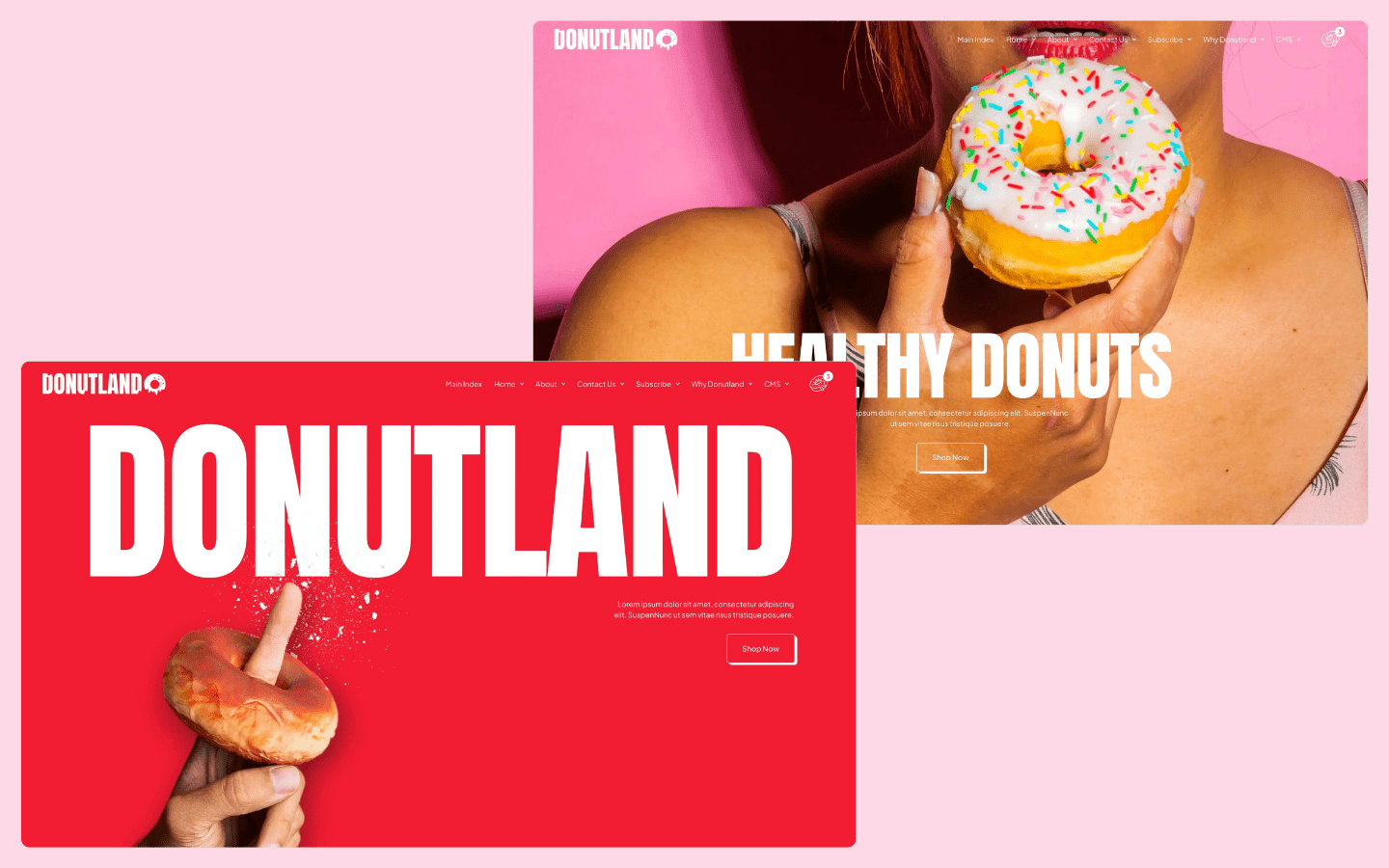 Donutland - Food HTML5 Responsive Website Template