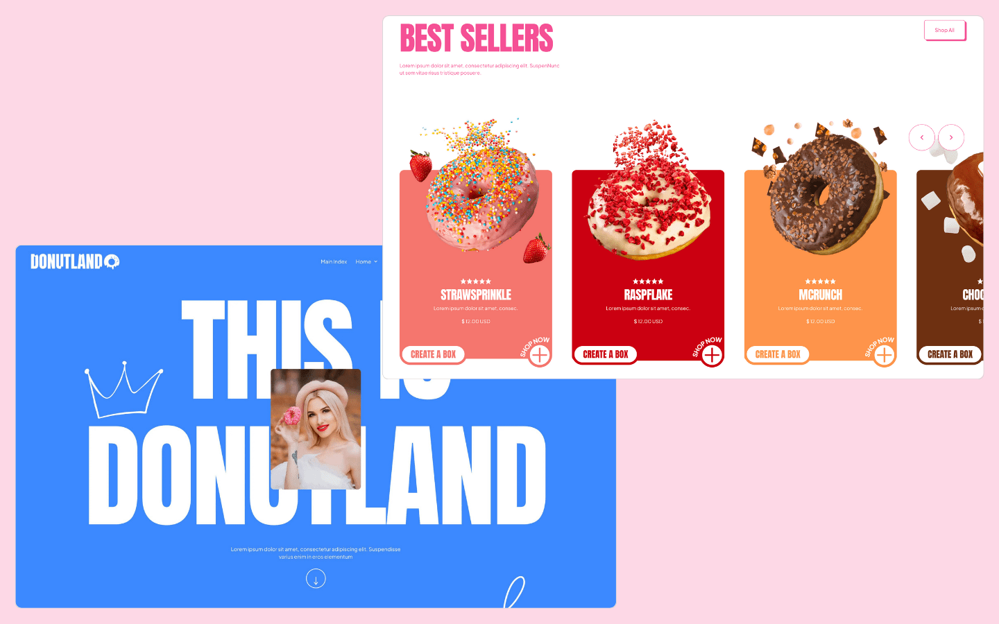 Donutland - Food HTML5 Responsive Website Template