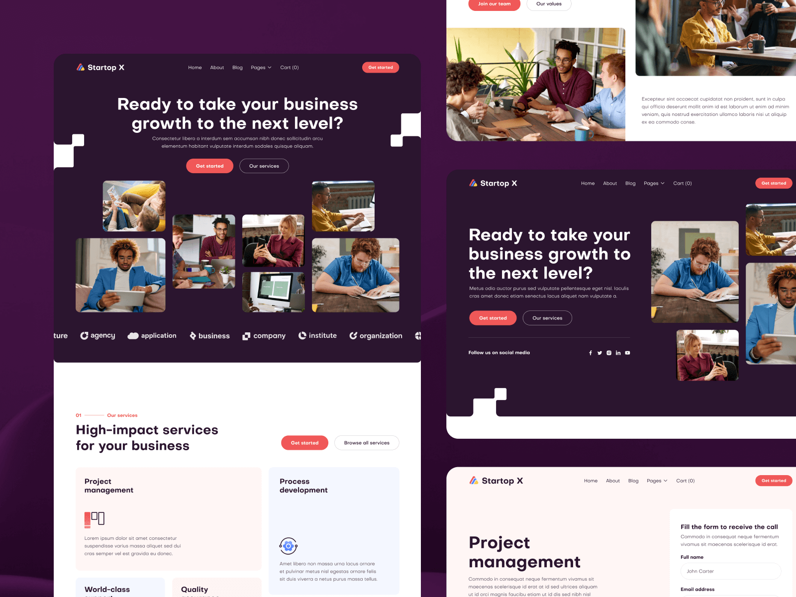 Startop X - Startup HTML5 Responsive Website Template