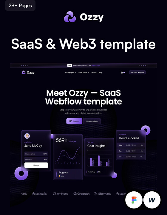 Ozzy - SaaS HTML5 Responsive Website Template