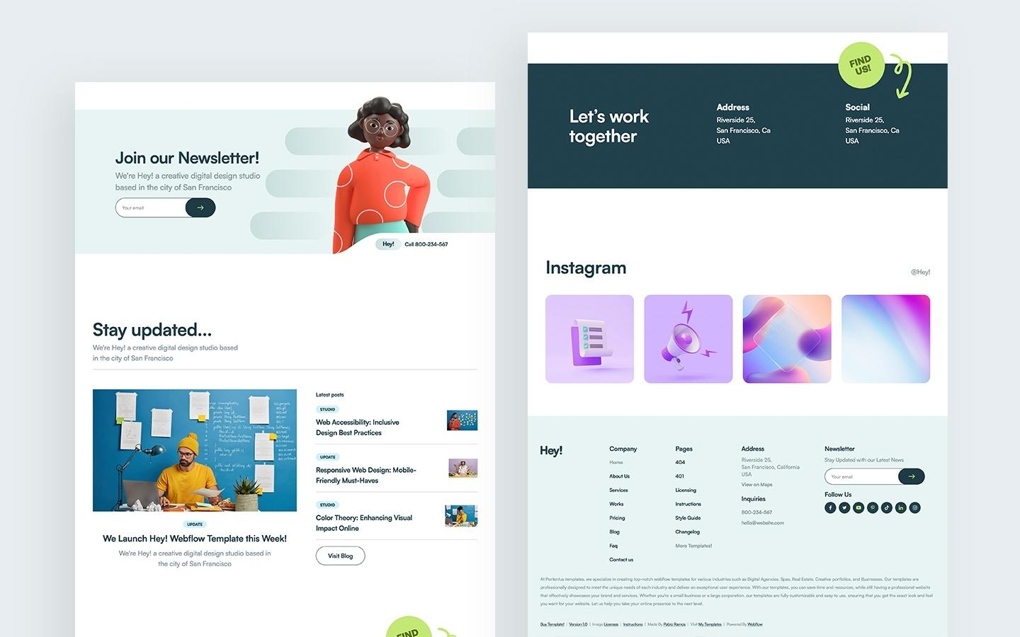 Hey - Agency HTML5 Responsive Website Template