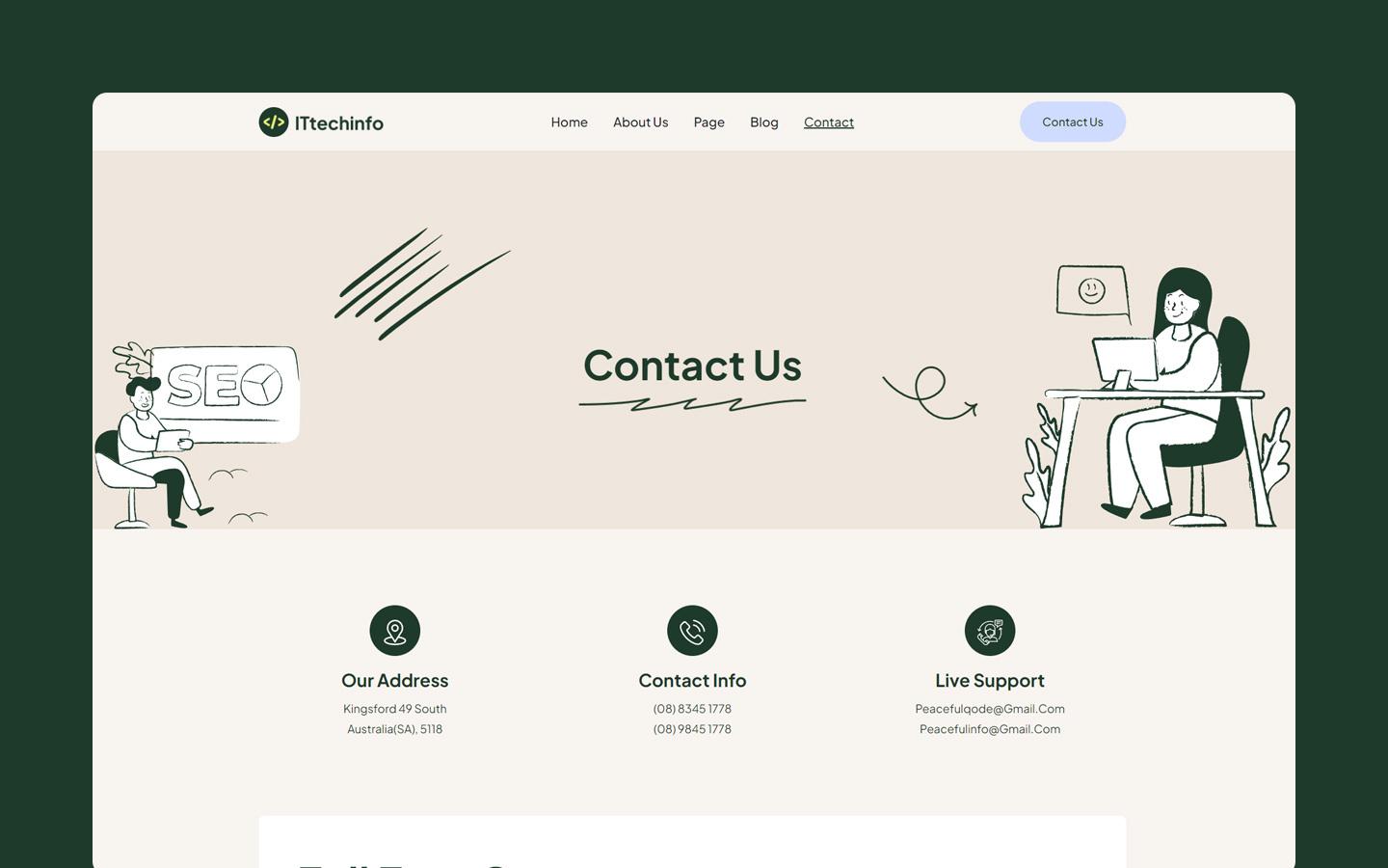 ITtechinfo - IT company HTML5 Responsive Website Template
