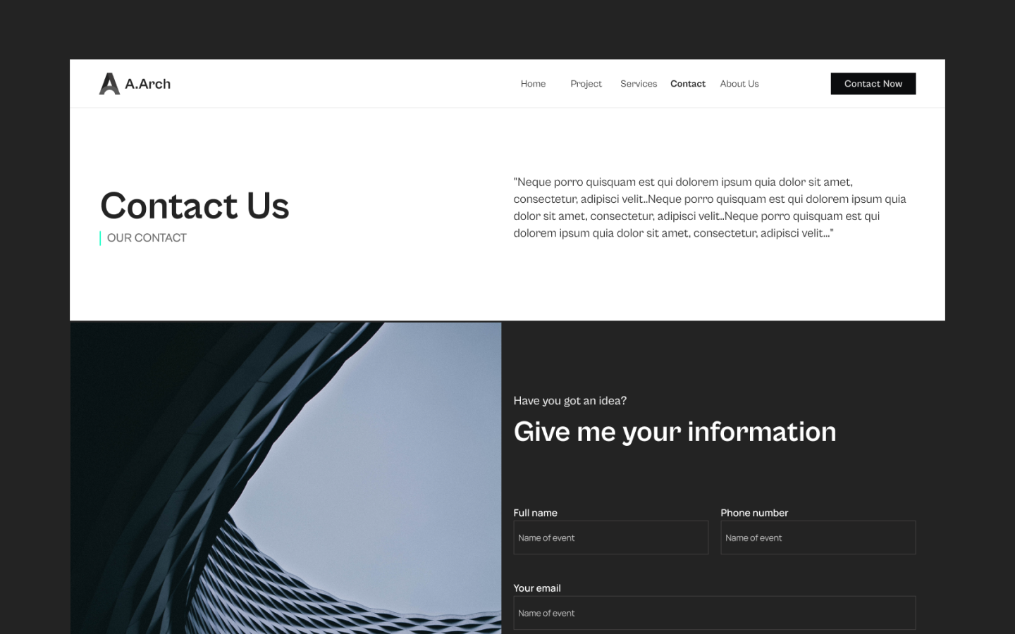 A.Arch - Architecture HTML5 Responsive Website Template