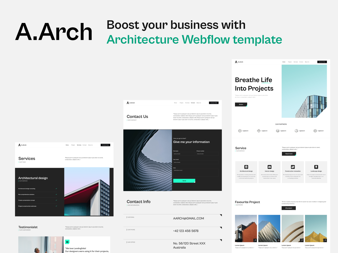 A.Arch - Architecture HTML5 Responsive Website Template
