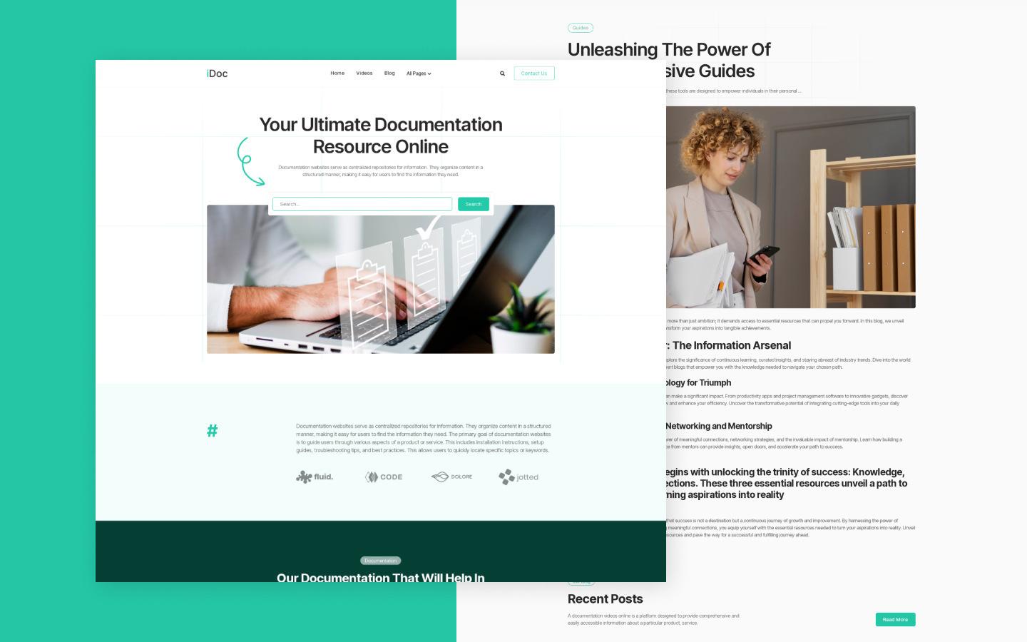iDoc 128 - Documentation HTML5 Responsive Website Template