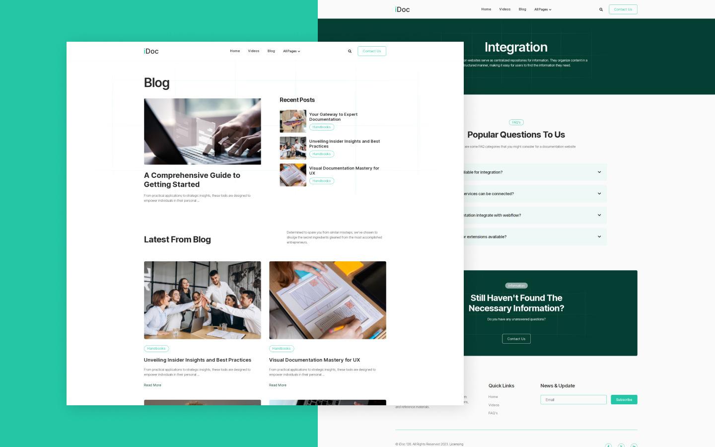 iDoc 128 - Documentation HTML5 Responsive Website Template