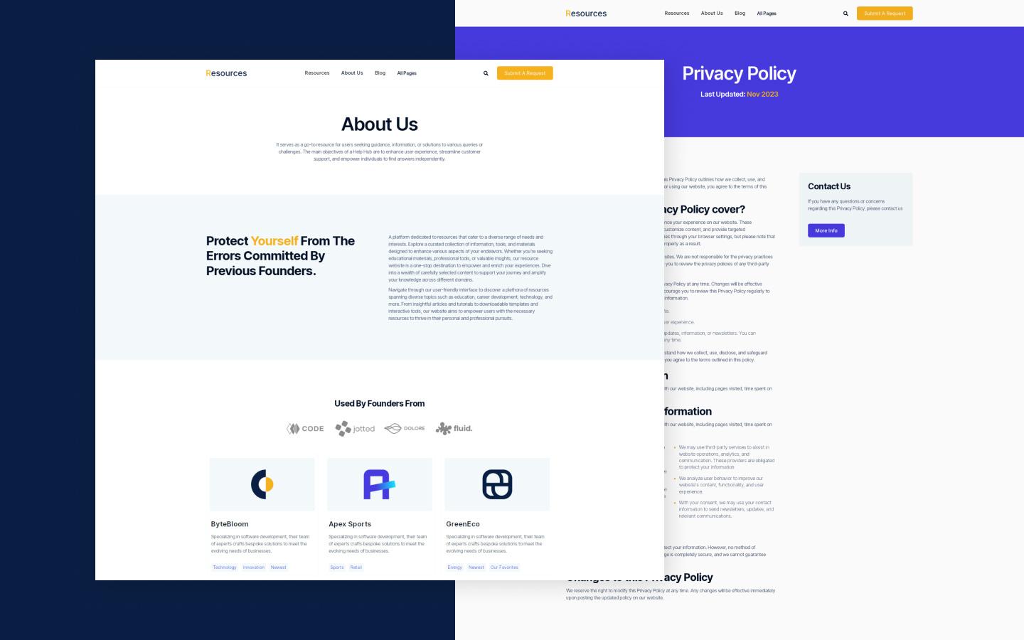 Resources 128 - Documentation HTML5 Responsive Website Template