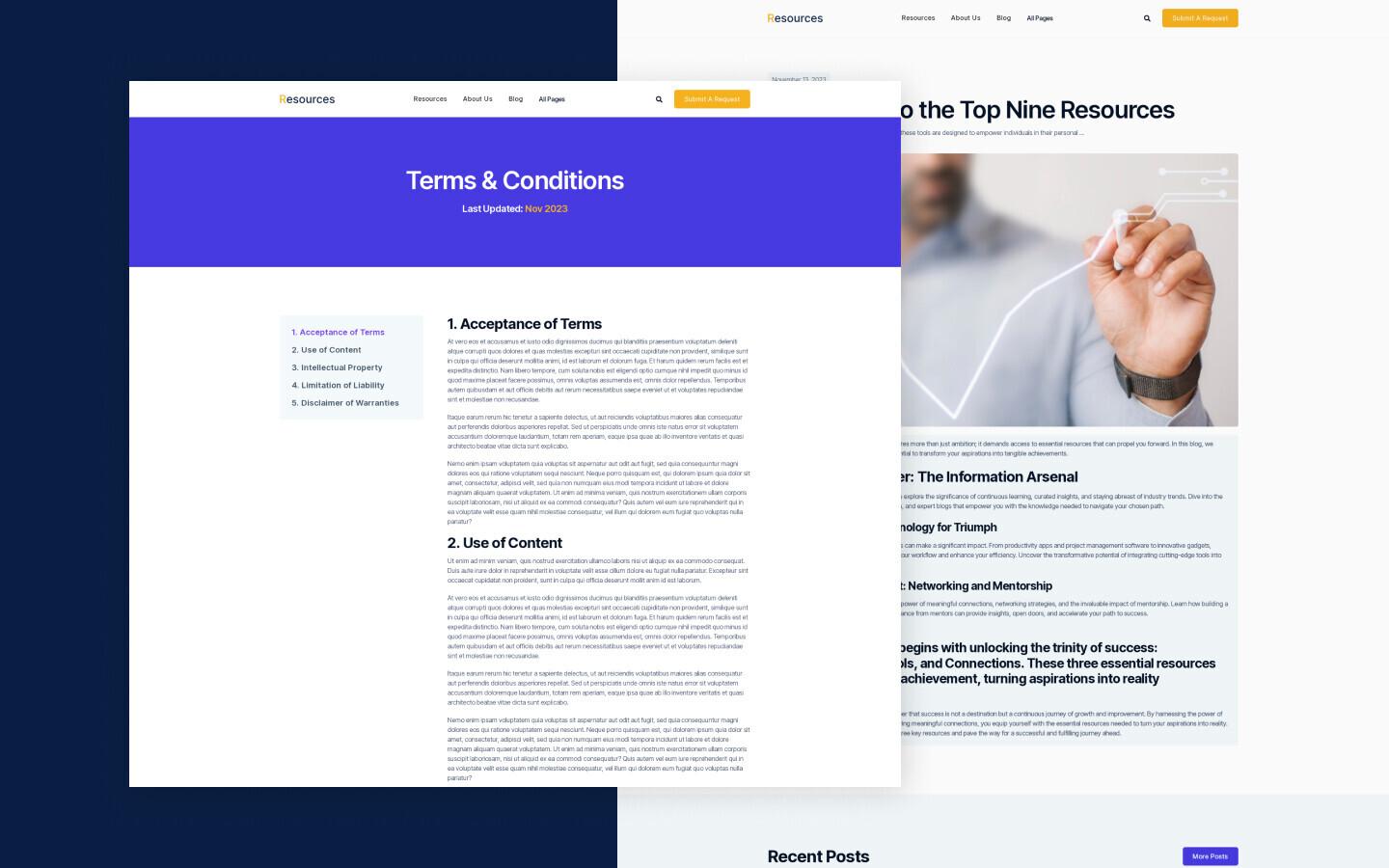 Resources 128 - Documentation HTML5 Responsive Website Template