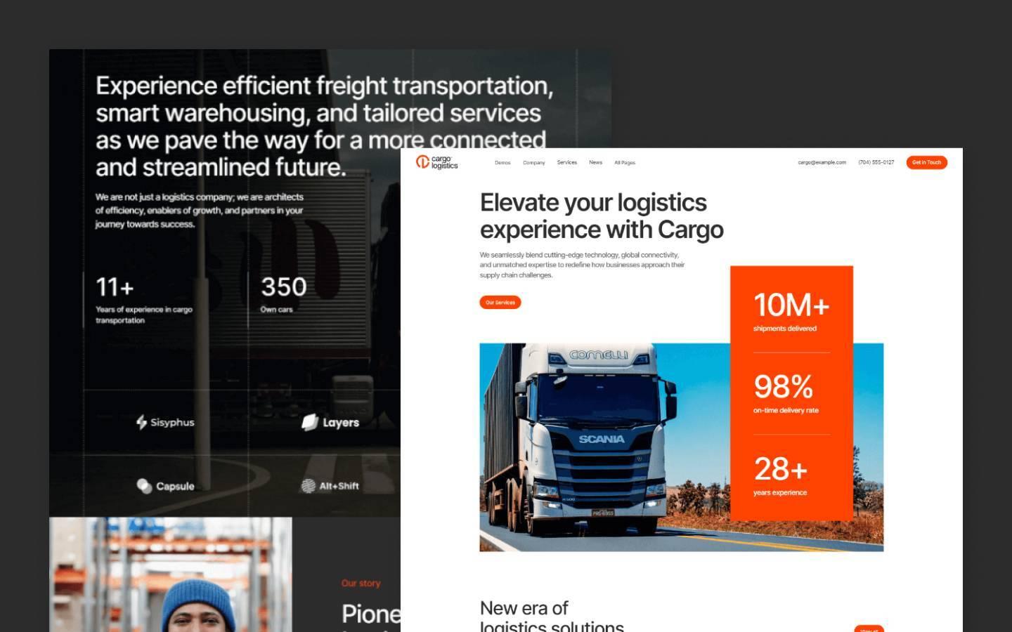 Cargo - Transport HTML5 Responsive Website Template
