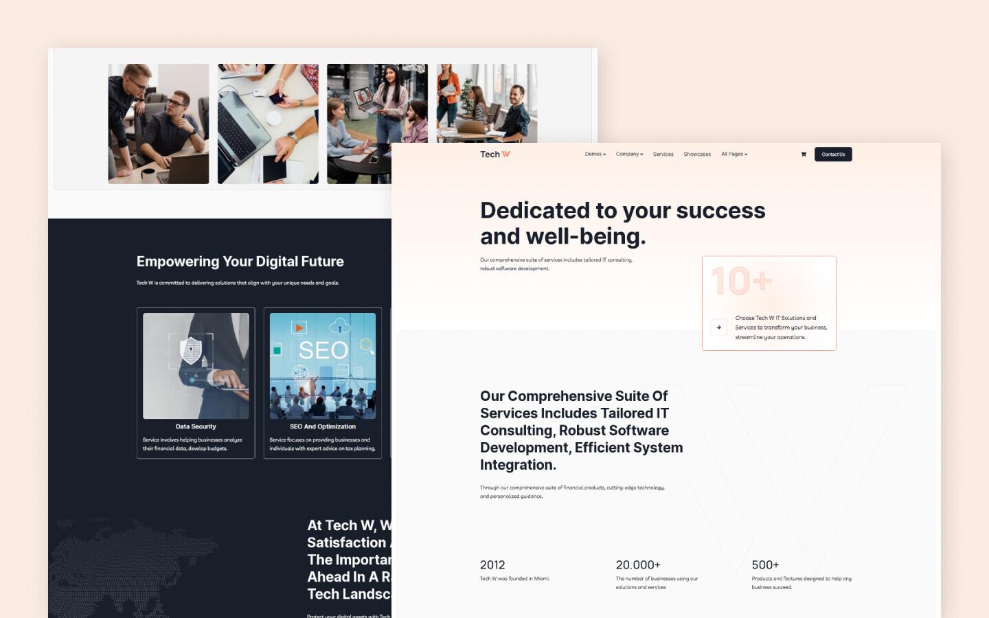 Tech W - Business HTML5 Responsive Website Template
