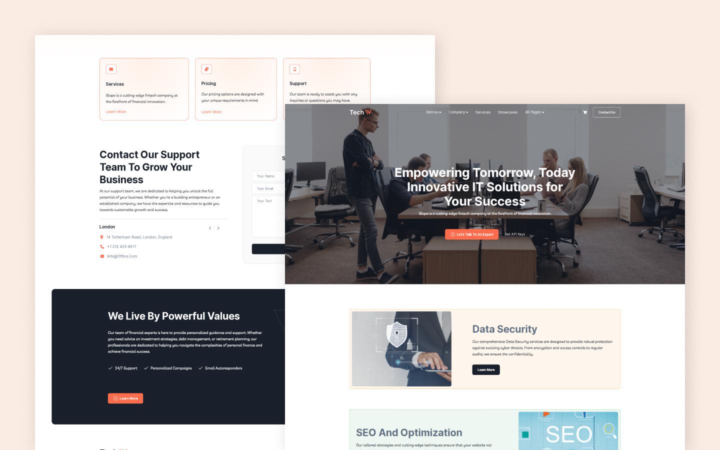 Tech W - Business HTML5 Responsive Website Template